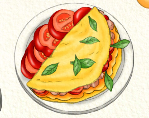 How To Make An Omelet - Draw My Recipes