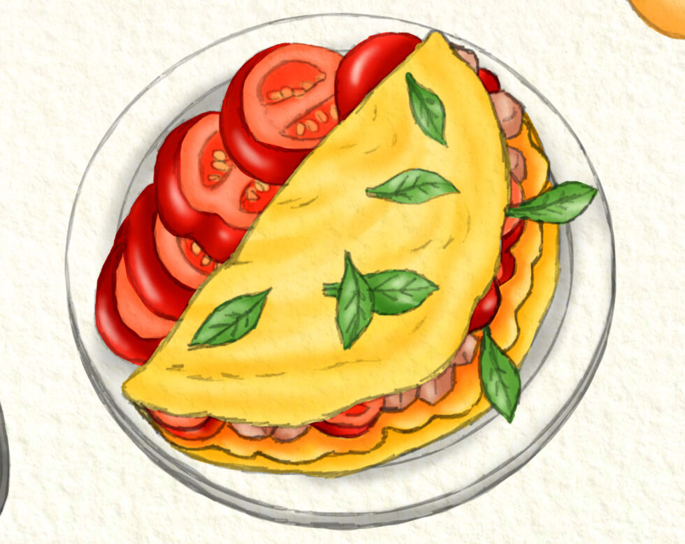 How To Make An Omelet - Draw My Recipes
