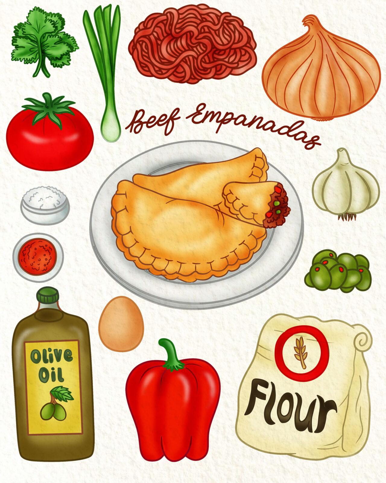 How To Make Empanadas With Beef - Draw My Recipes