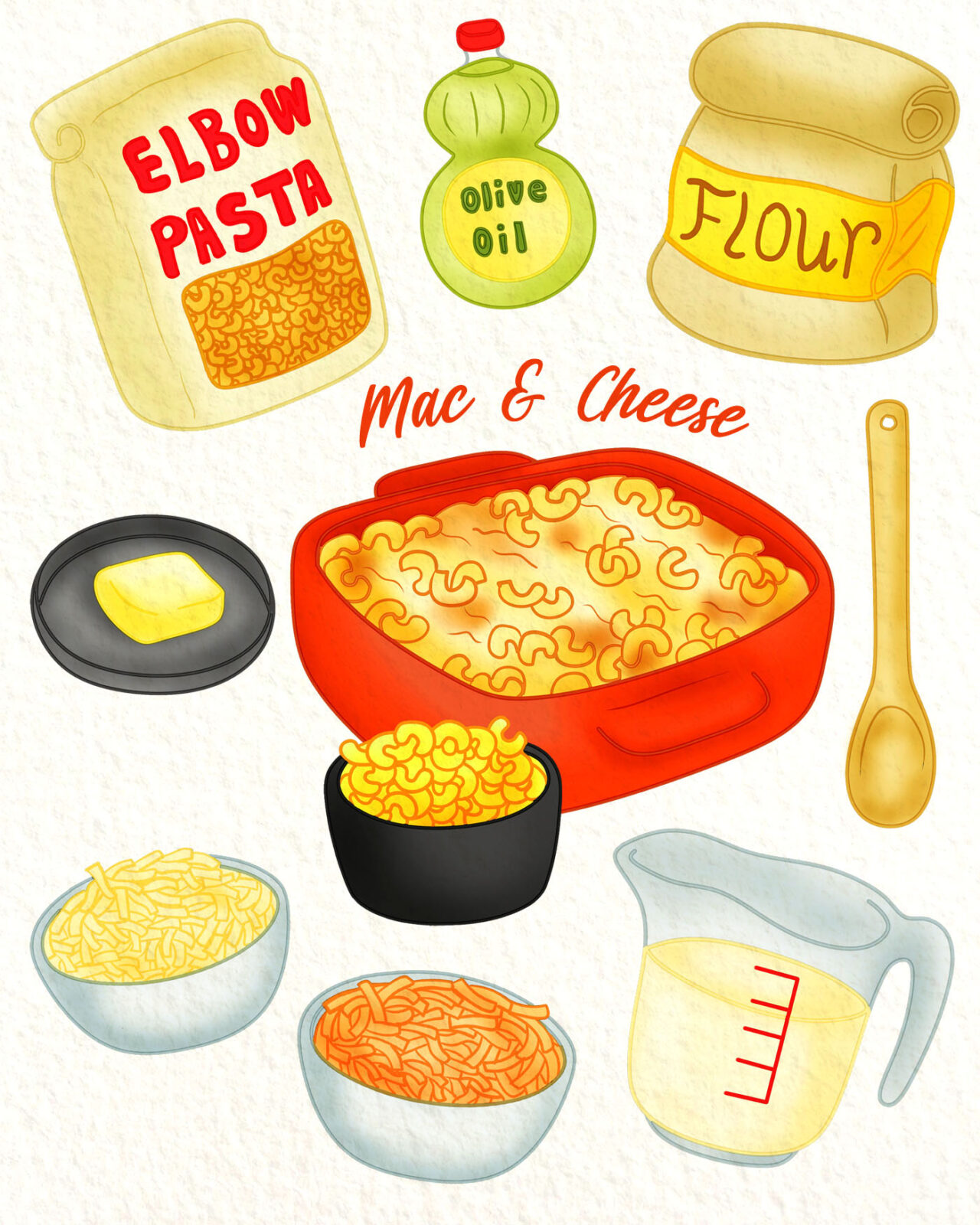 How To Make Mac And Cheese - Draw My Recipes