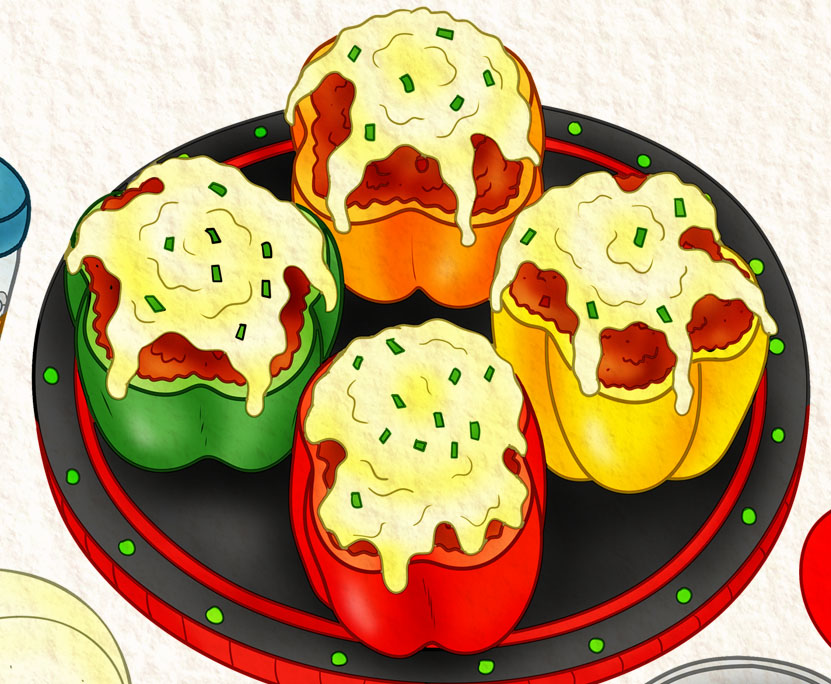 How To Make Stuffed Peppers - Draw My Recipes
